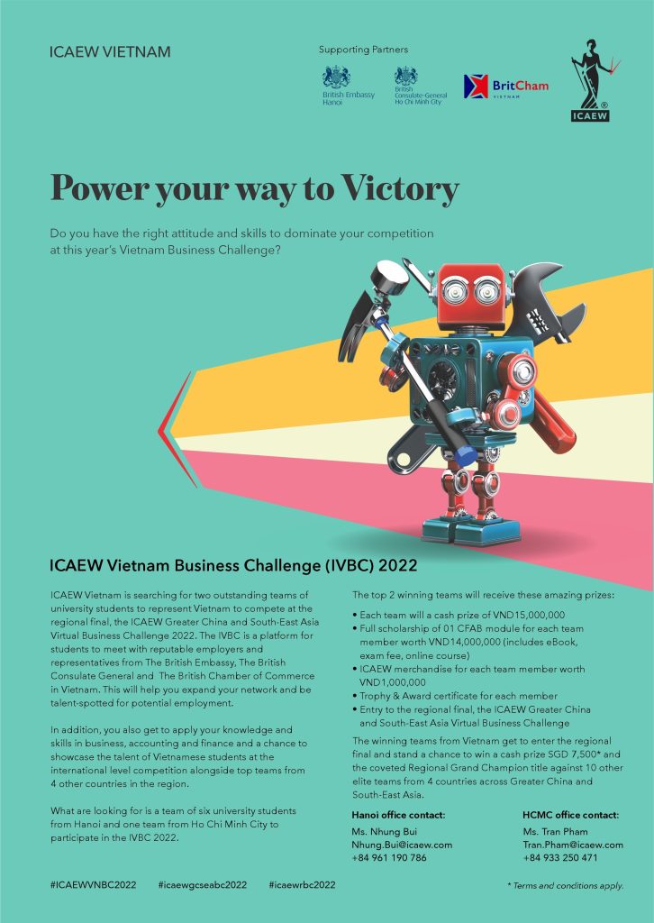 Cuộc thi ICAEW Vietnam Business Challenge 2022 – Khoa Kế toán