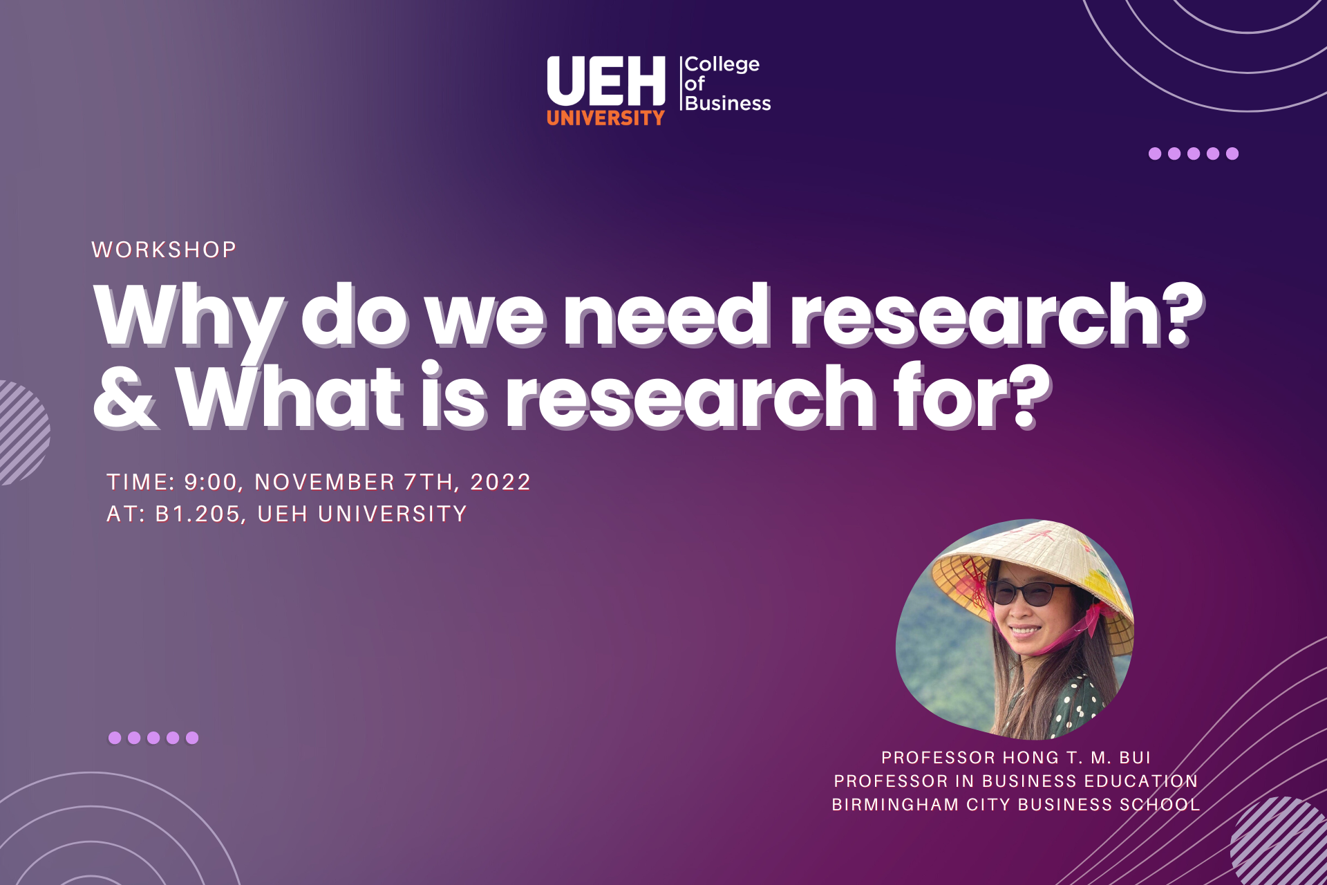 Tr ng Kinh Doanh T Ch c H i Th o Why Do We Need Research What Is